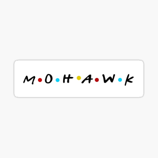 "mohawk friends" Sticker by davieloria | Redbubble