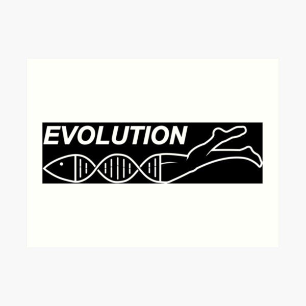 "Evolution DNA Jesus fish" Art Print for Sale by VectorView | Redbubble