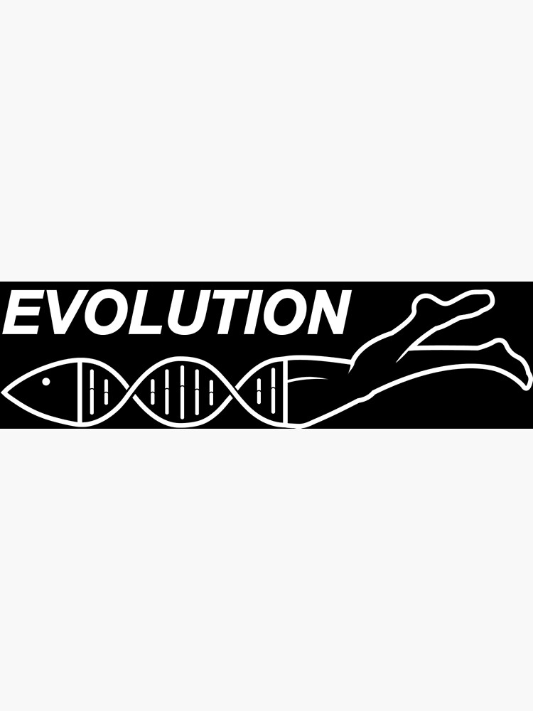 "Evolution DNA Jesus fish" Art Print for Sale by VectorView | Redbubble