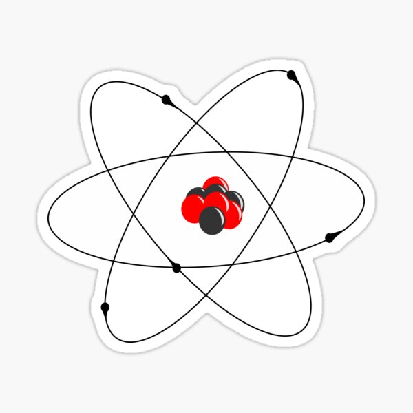 "Rutherford atomic model" Sticker for Sale by javisolarte | Redbubble