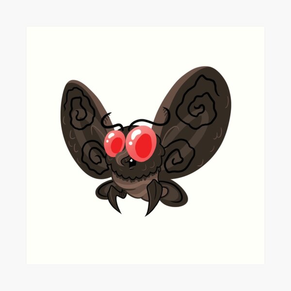 "Cute Mothman Sticker" Art Print by SuchPsycho | Redbubble