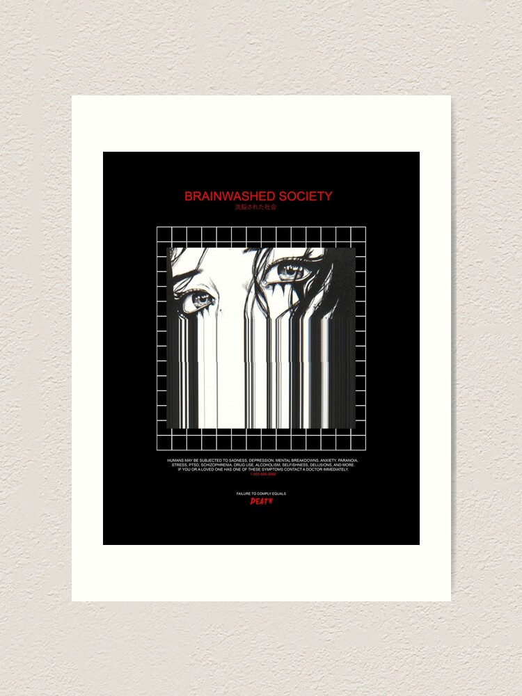 "BRAINWASHED SOCIETY" Art Print for Sale by DUMMYSUS | Redbubble