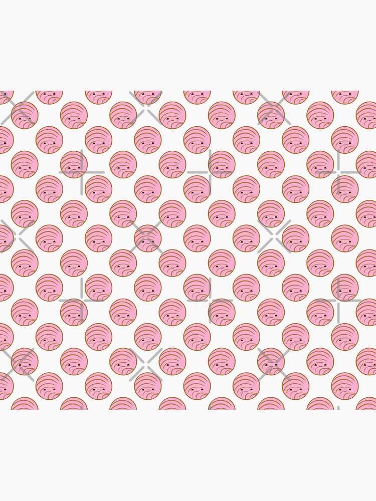 "Pink Concha Pan Dulce (Mexican Sweet Bread Pattern)" Sticker by ...