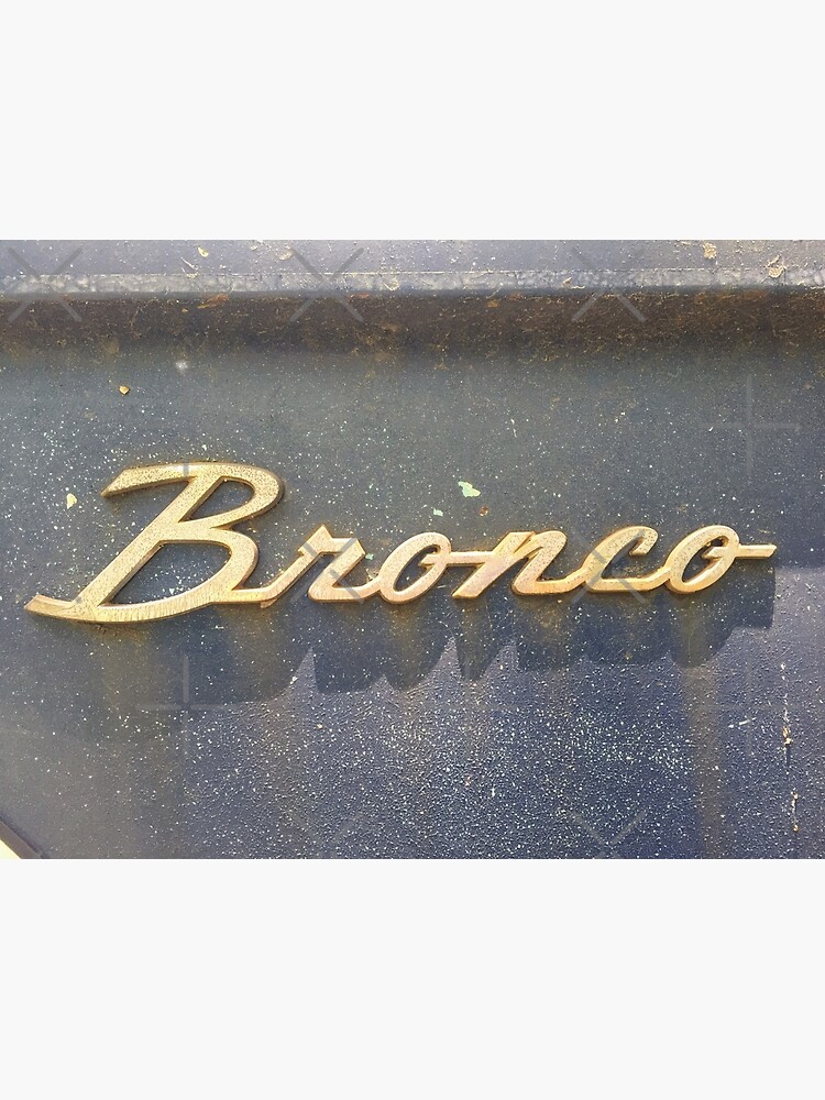 "1969 Ford Bronco Script Emblem" Fotodruck von CelticValkyrie | Redbubble