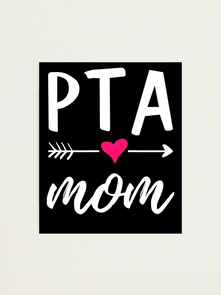 "PTA Mom Cute Heart Symbol Arrow Gift Design for School Parent ...