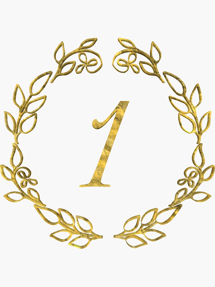 "1st place wreath" Sticker for Sale by MaggusK | Redbubble