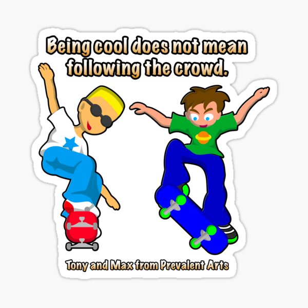 "Tony and Max (Version 2)" Sticker by Brian-LeDuc | Redbubble