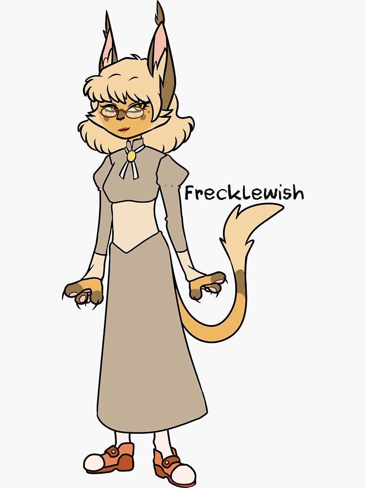 "Anthro Frecklewish" Sticker for Sale by Draikinator | Redbubble