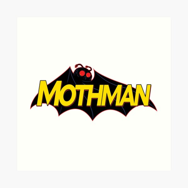 "Mothman Logo Sticker" Art Print for Sale by SuchPsycho | Redbubble