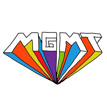 "MGMT" Sticker for Sale by EthanRowett | Redbubble
