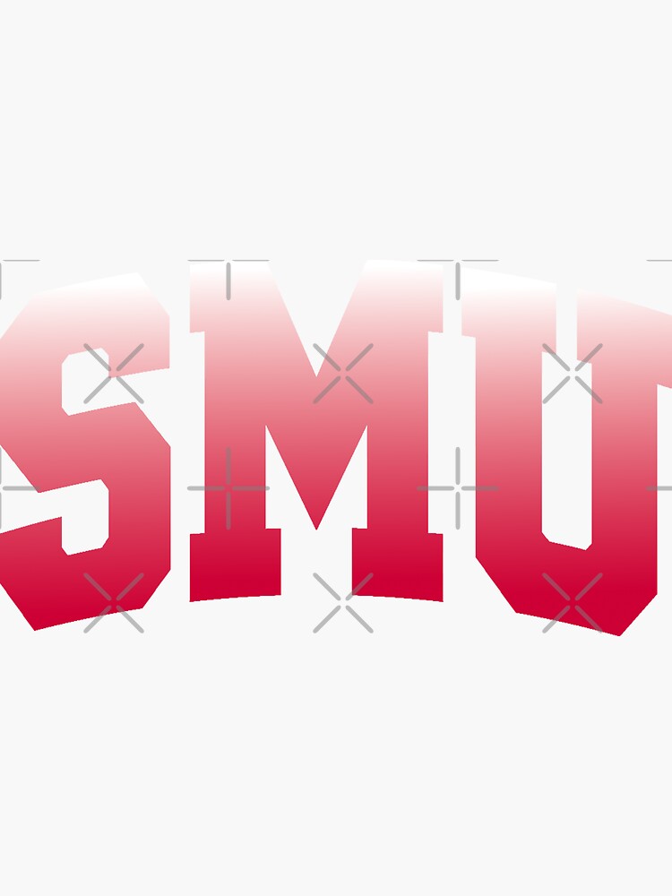"SMU Ombre Logo" Sticker for Sale by one-broke-kid | Redbubble
