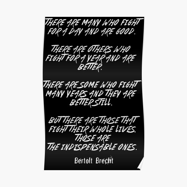 Bertolt Brecht Posters | Redbubble
