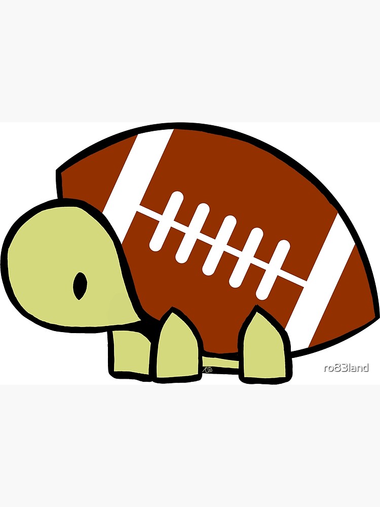 "Football turtle" Poster by ro83land | Redbubble