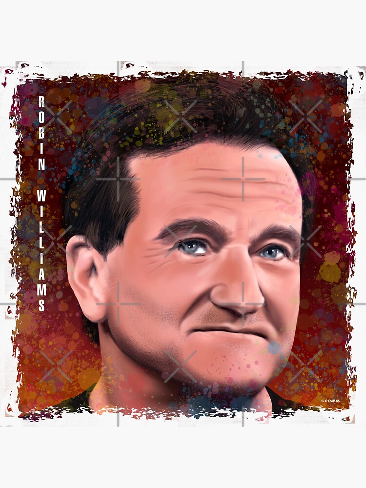"Robin Williams" Sticker for Sale by rimbas | Redbubble