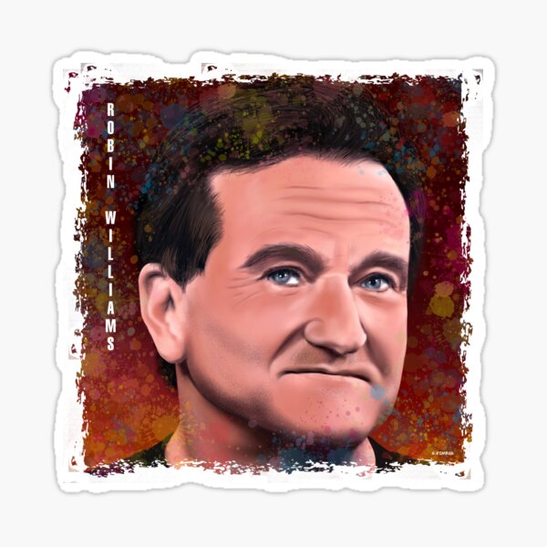 "Robin Williams" Sticker for Sale by rimbas | Redbubble