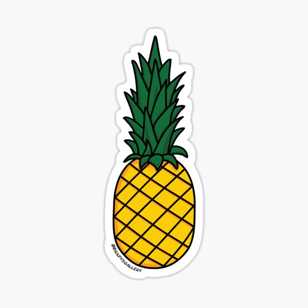 "Pineapple Sticker" Sticker by BradysGallery | Redbubble