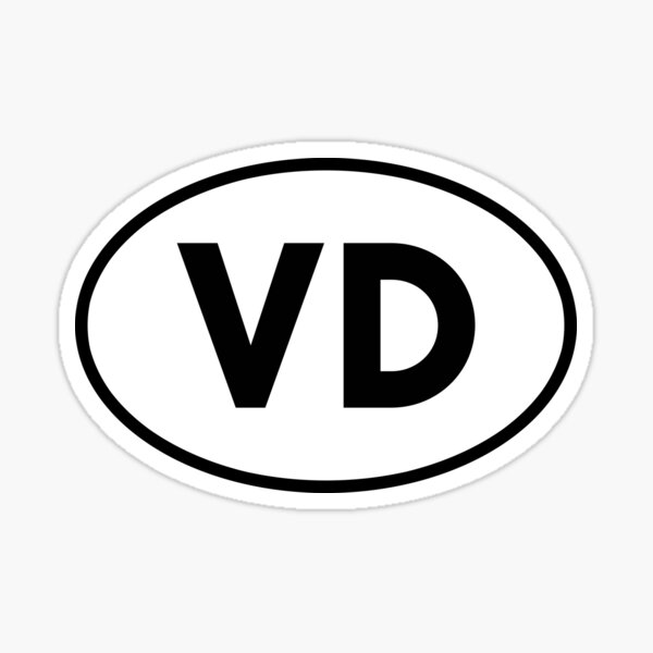 "Oval VD" Sticker for Sale by ovals2 | Redbubble