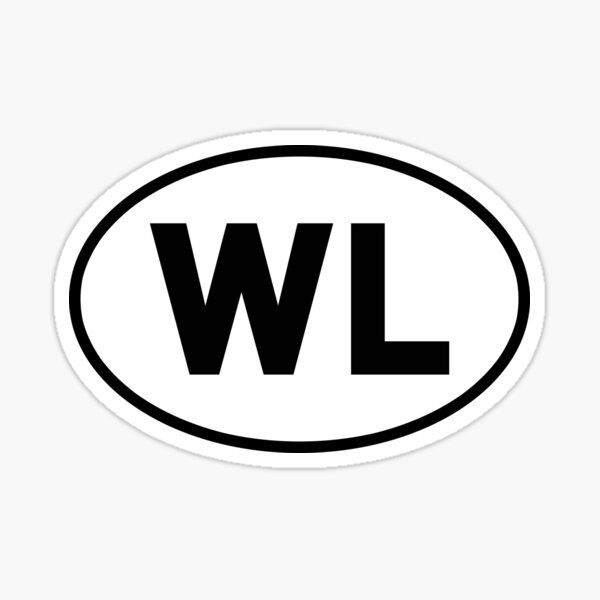 "Oval WL" Sticker for Sale by ovals2 | Redbubble