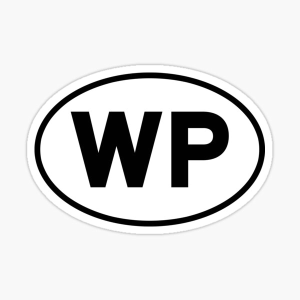 "Oval WP" Sticker for Sale by ovals2 | Redbubble