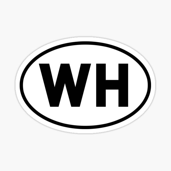 "Oval WH" Sticker for Sale by ovals2 | Redbubble