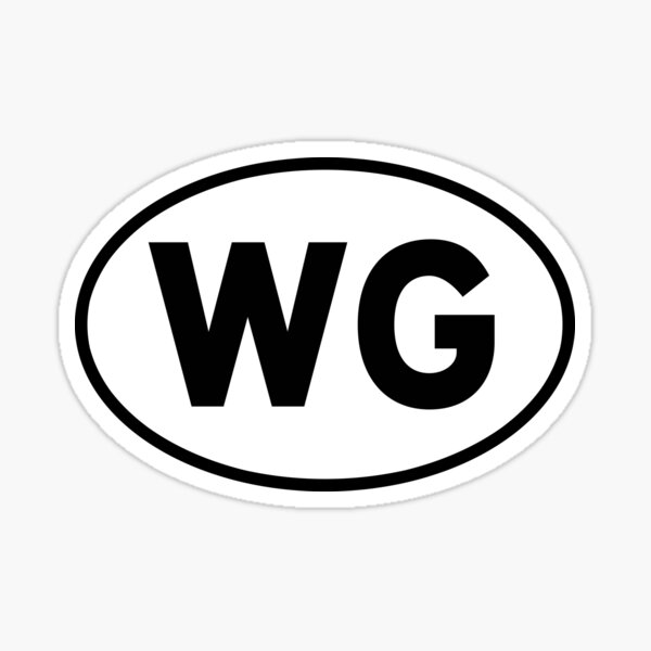 "Oval WG" Sticker for Sale by ovals2 | Redbubble