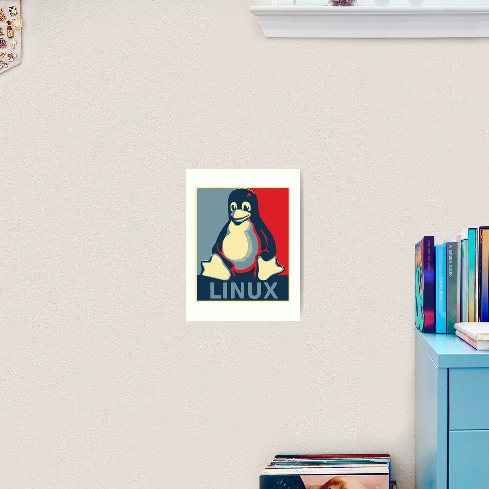 "Linux tux penguin obama poster" Art Print for Sale by SofiaYoushi ...