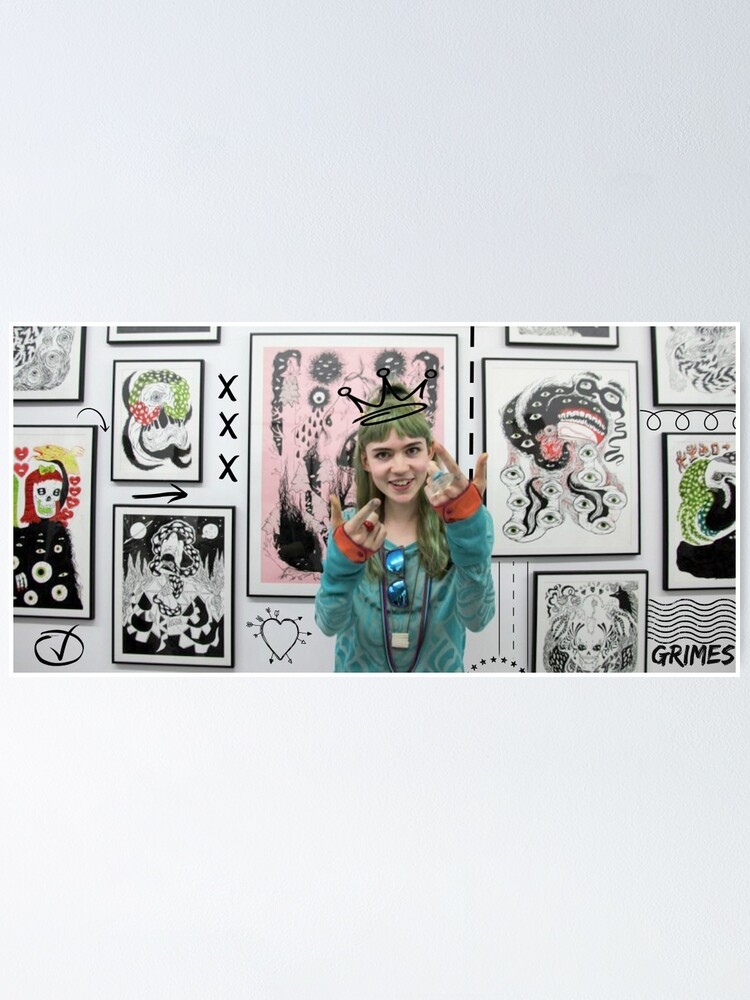 "Grimes ///" Poster for Sale by chickenugget | Redbubble
