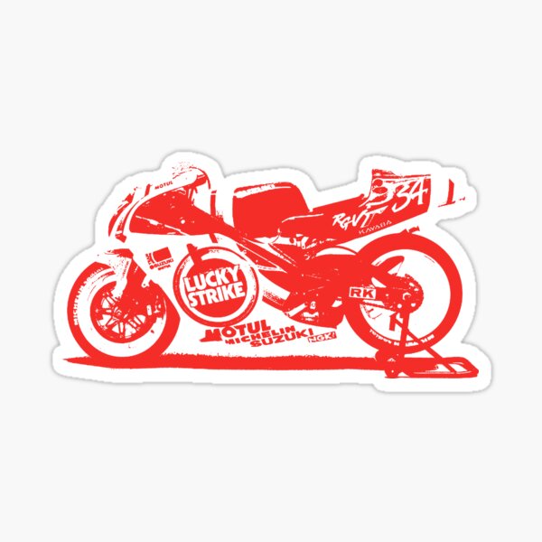"RGV art red" Sticker by MotorMind | Redbubble