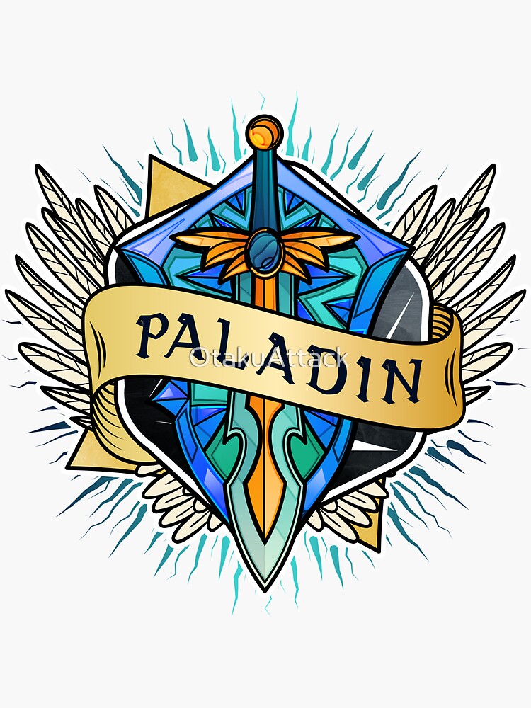 "DND - Paladin" Sticker for Sale by OtakuAttack | Redbubble
