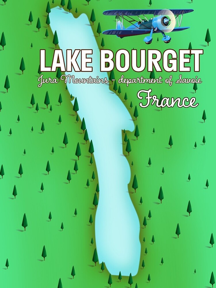 "Lake Bourget Jura Mountains department of Savoie, France Map" iPhone ...