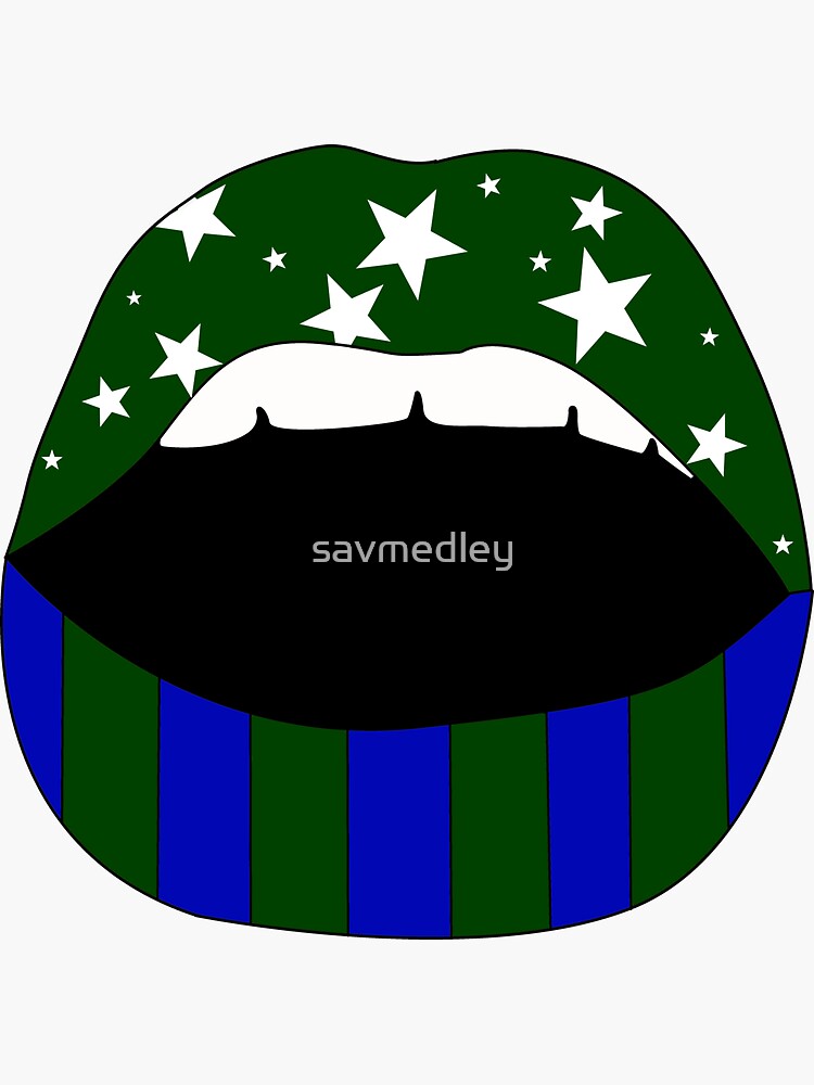 "GSCU Mouth" Sticker for Sale by savmedley | Redbubble