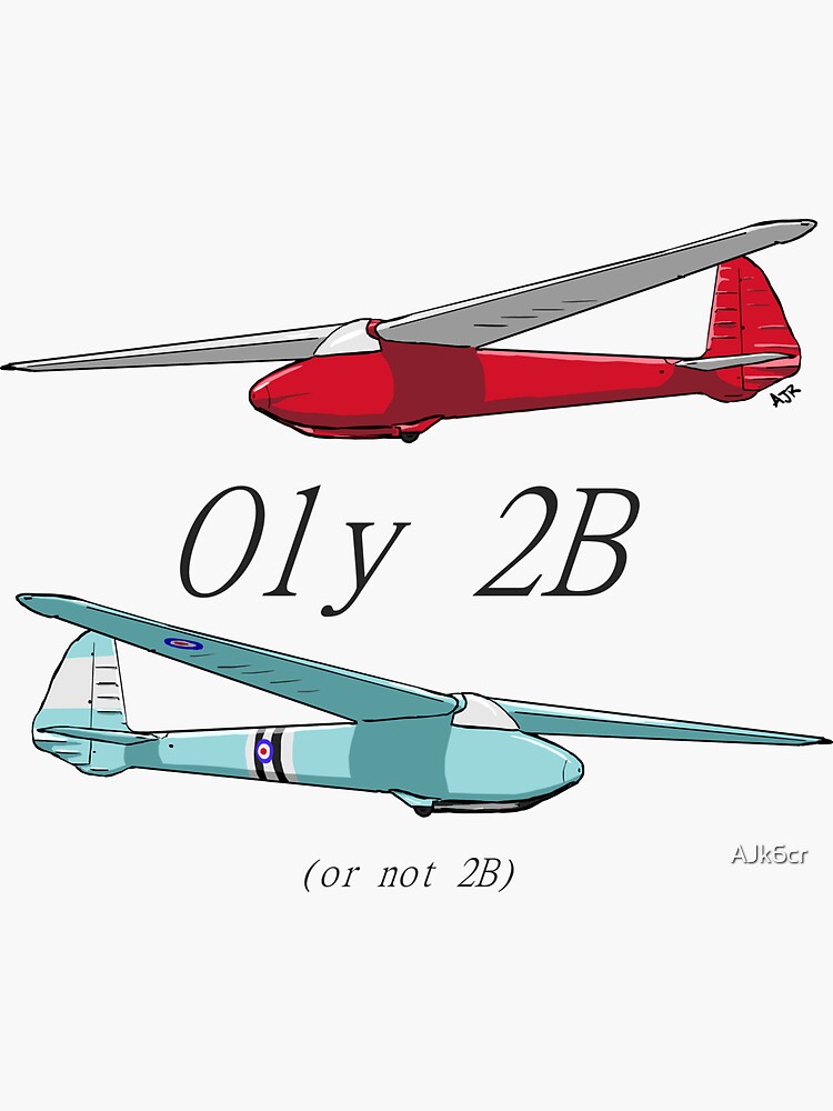 "Oly 2B (or not 2B)" Sticker for Sale by Amy-Jo Randalls | Redbubble