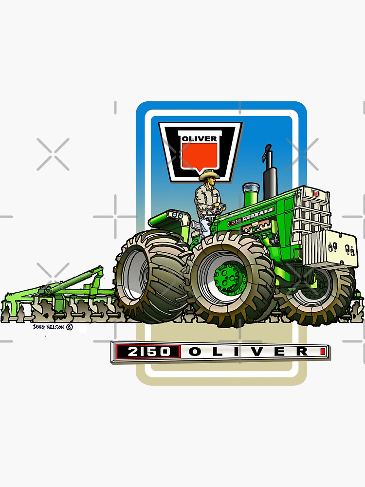 "Oliver 2150 Tractor" Sticker for Sale by tractor-doug | Redbubble