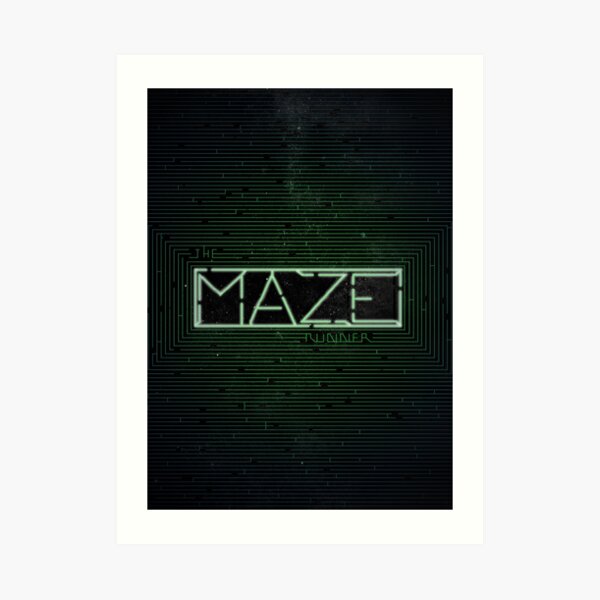 "The Darkest Puzzle - The Maze Runner" Art Print by kristawie | Redbubble