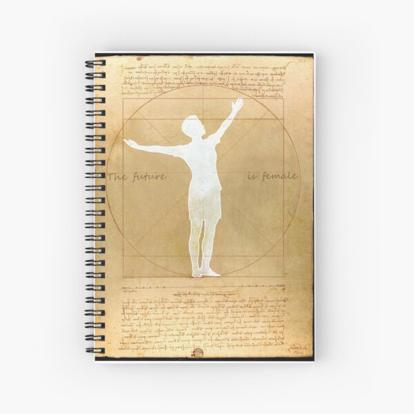 "Megan Rapinoe USWNT - The Future is Female da Vinci Drawing" Spiral ...