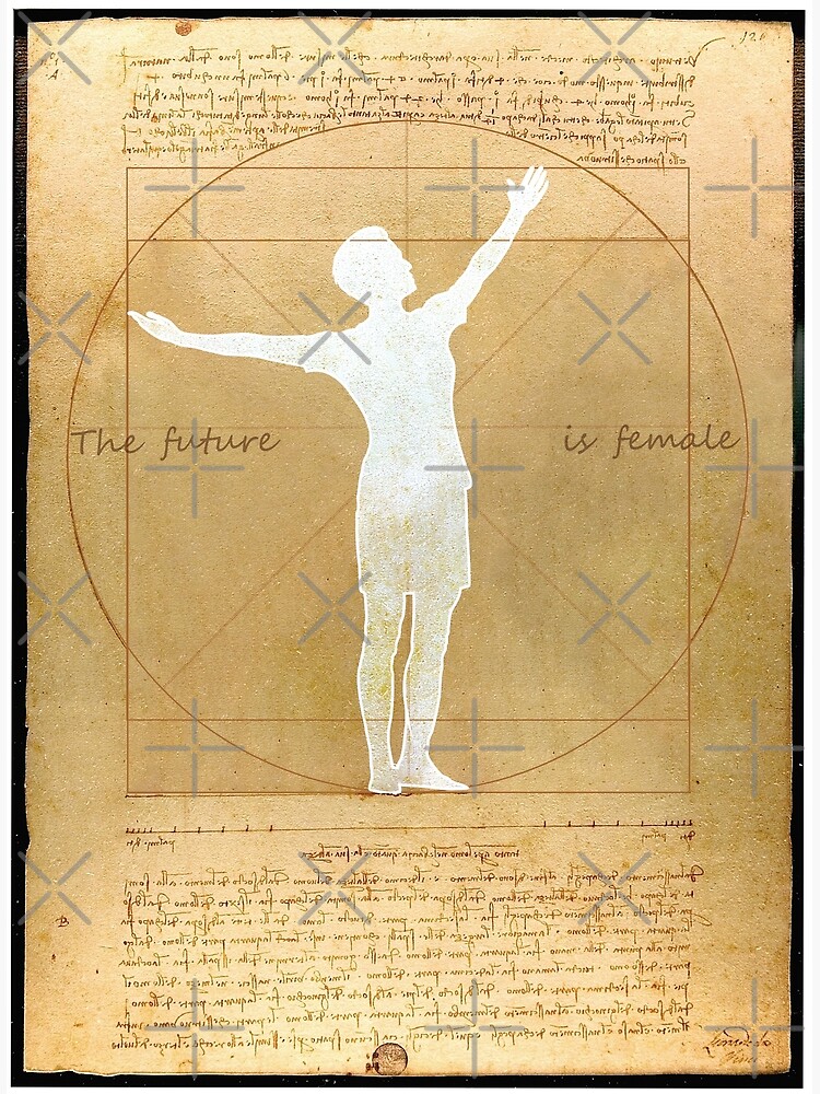"Megan Rapinoe USWNT - The Future is Female da Vinci Drawing" Poster ...
