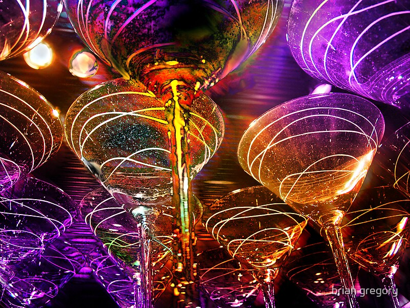 "fancy martini glasses" by brian gregory | Redbubble