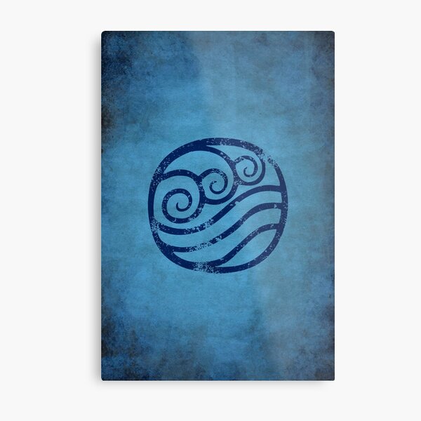 "Waterbending Logo · Distressed" Metal Print for Sale by Logogami ...