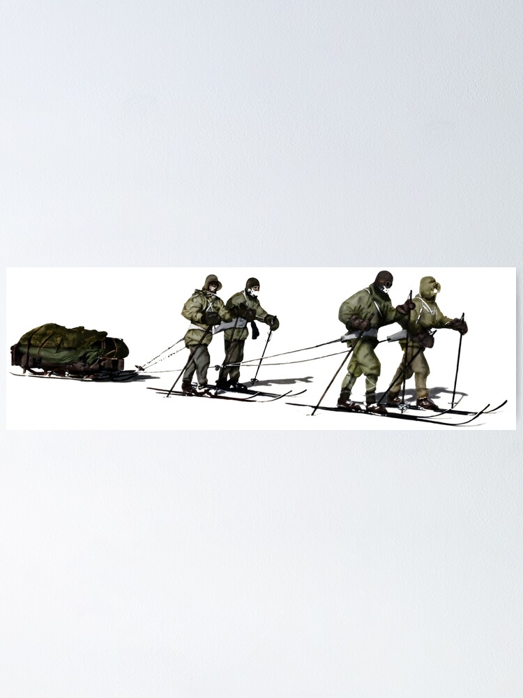 "En Route with Captain Scott" Poster by VASSdesign | Redbubble