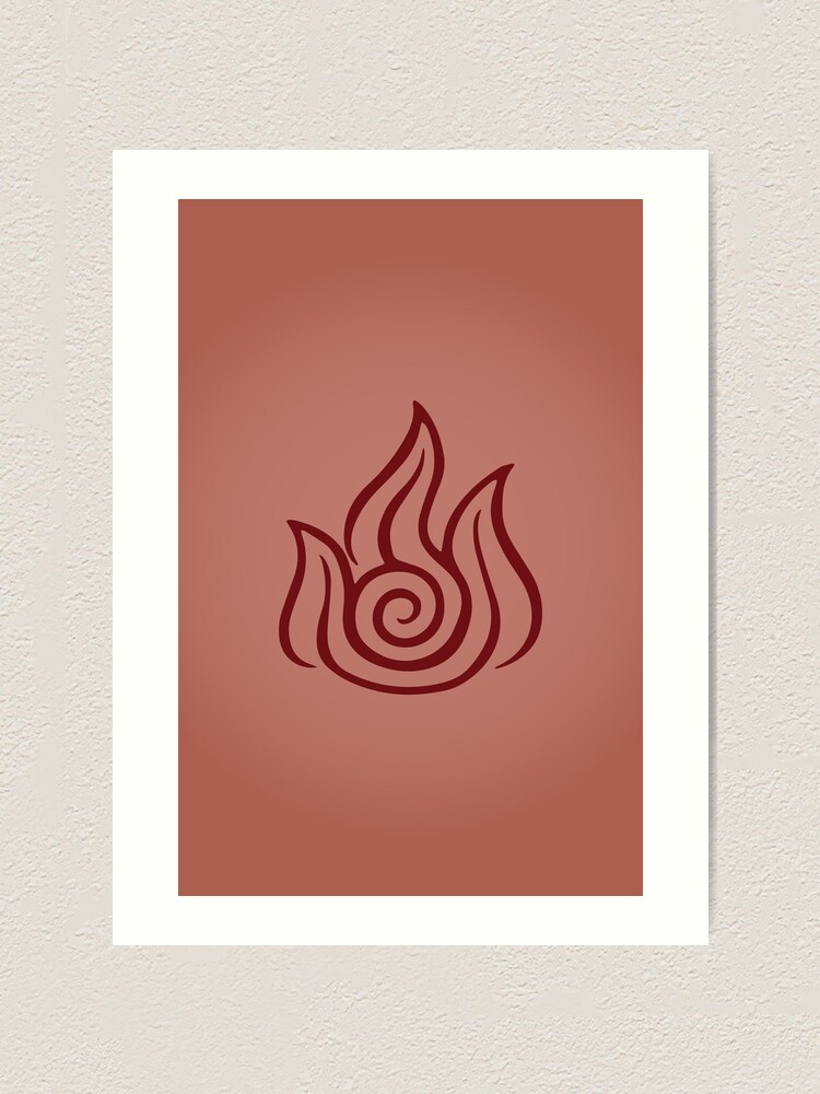 "Firebending Logo" Art Print for Sale by Logogami | Redbubble