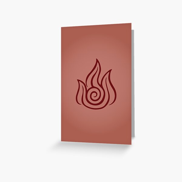 "Firebending Logo" Greeting Card by Logogami | Redbubble