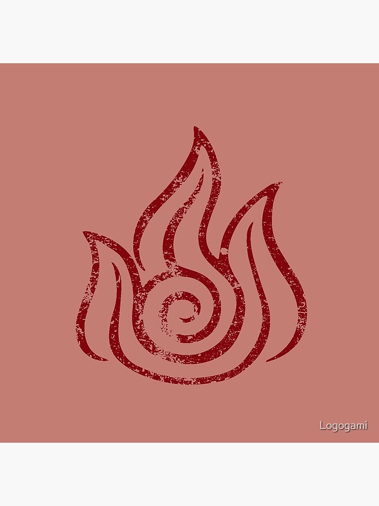 "Firebending Logo · Distressed" Coasters (Set of 4) for Sale by ...