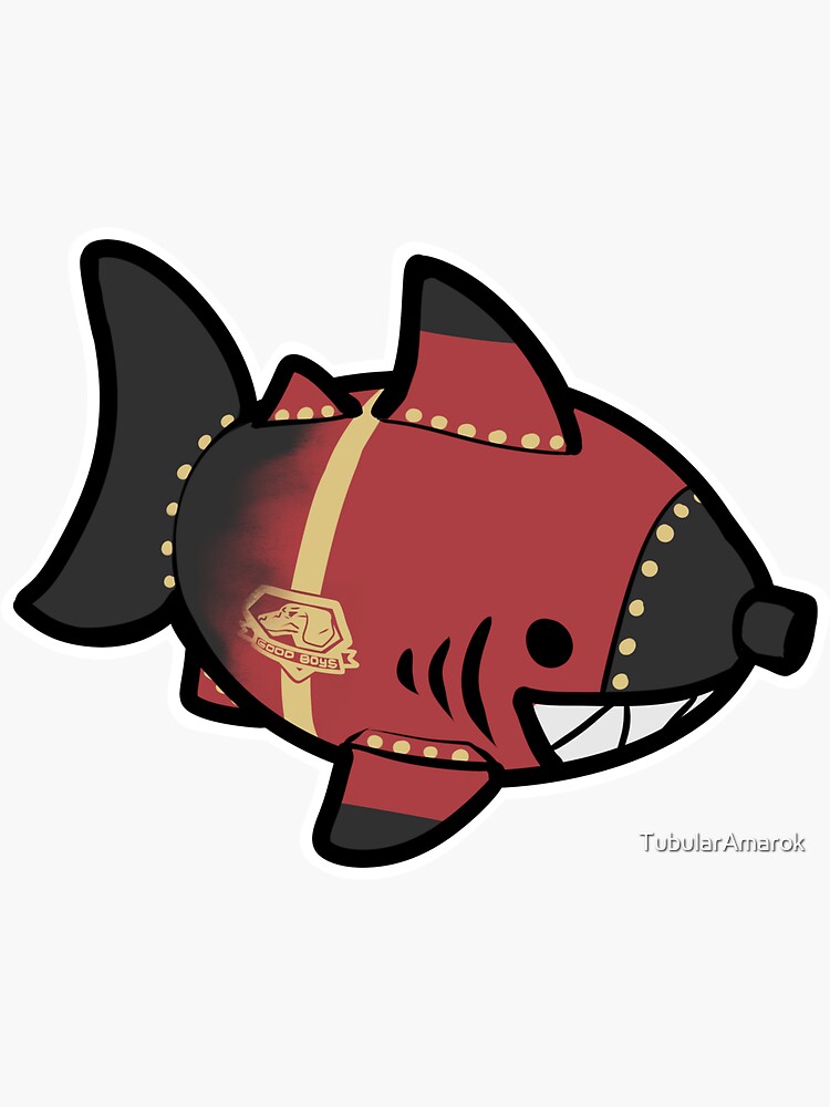 "Shark Bomb 4" Sticker for Sale by TubularAmarok | Redbubble