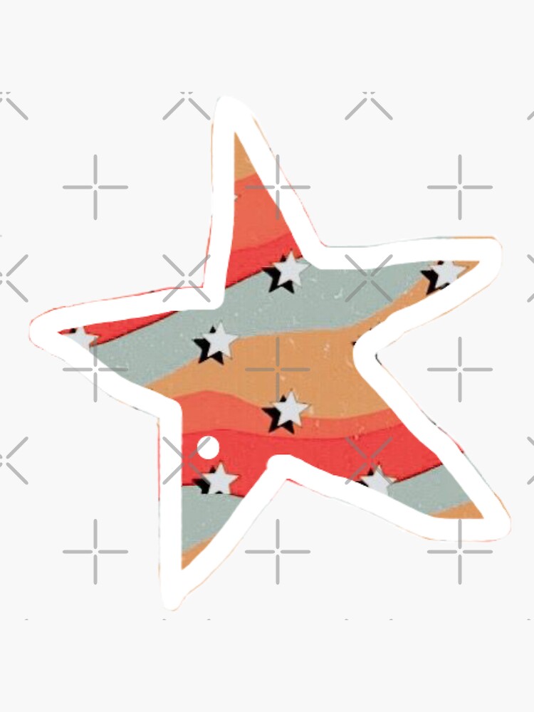 "retro star " Sticker for Sale by kathryndrumm | Redbubble