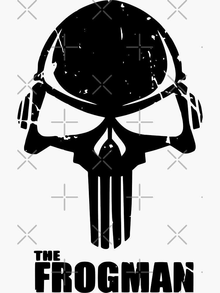 "The Frogman (distressed)" Sticker for Sale by StrongVlad | Redbubble