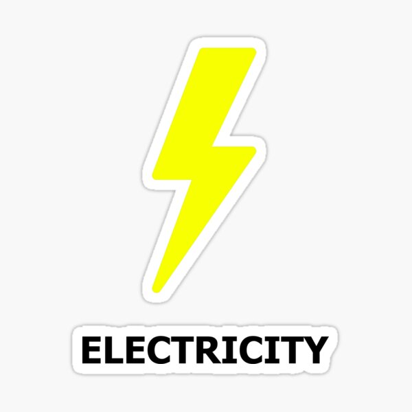 "Electricity" Sticker by WilliamPaterson | Redbubble