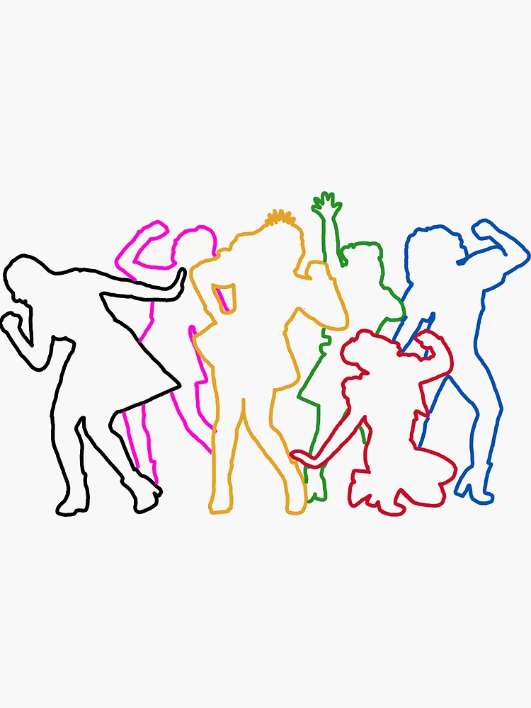 "SIX The Musical Queens Sihlouettes" Sticker for Sale by broadway ...