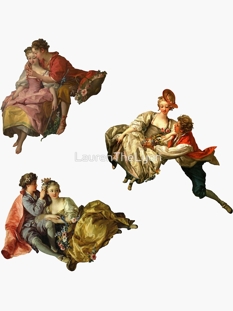 "Rococo Cuties Sticker Pack" Sticker for Sale by LaurenTheLyon | Redbubble