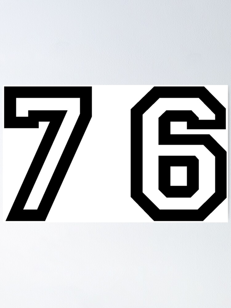 Póster «Número setenta y seis» de sweetsixty | Redbubble