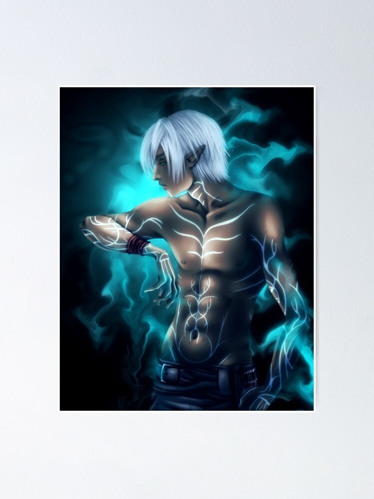 "Lyrium Ghost - Fenris" Poster by Crafts4Geeks | Redbubble